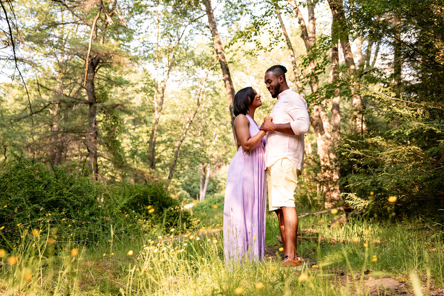 Waterfall Hiking Engagement Session in the Pocono Mountains ...